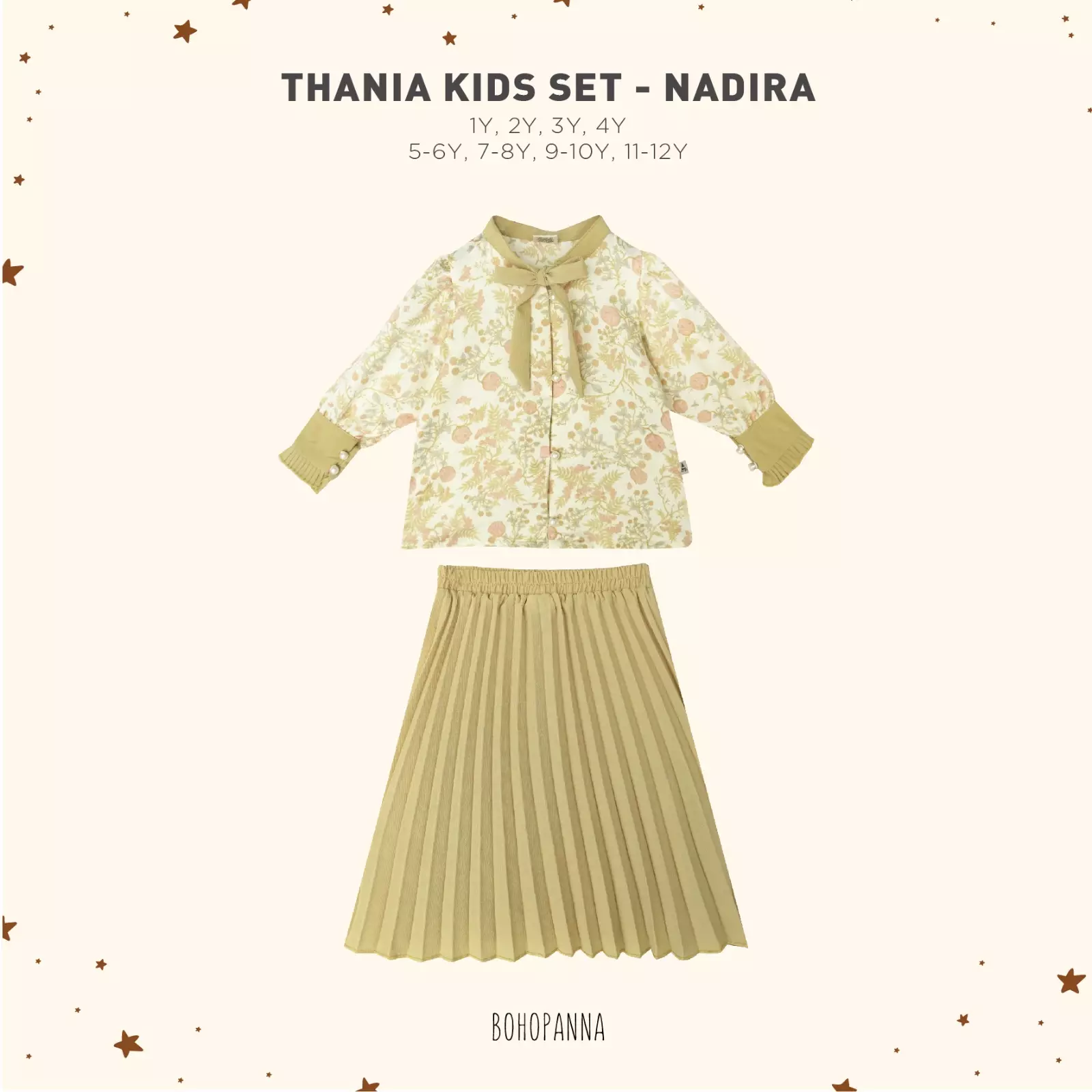 Jual Bohopanna BOHOPANNA - RAYA COLLECTION - THANIA KIDS SET - SETELAN MUSLIM ANAK Original 2025 ...