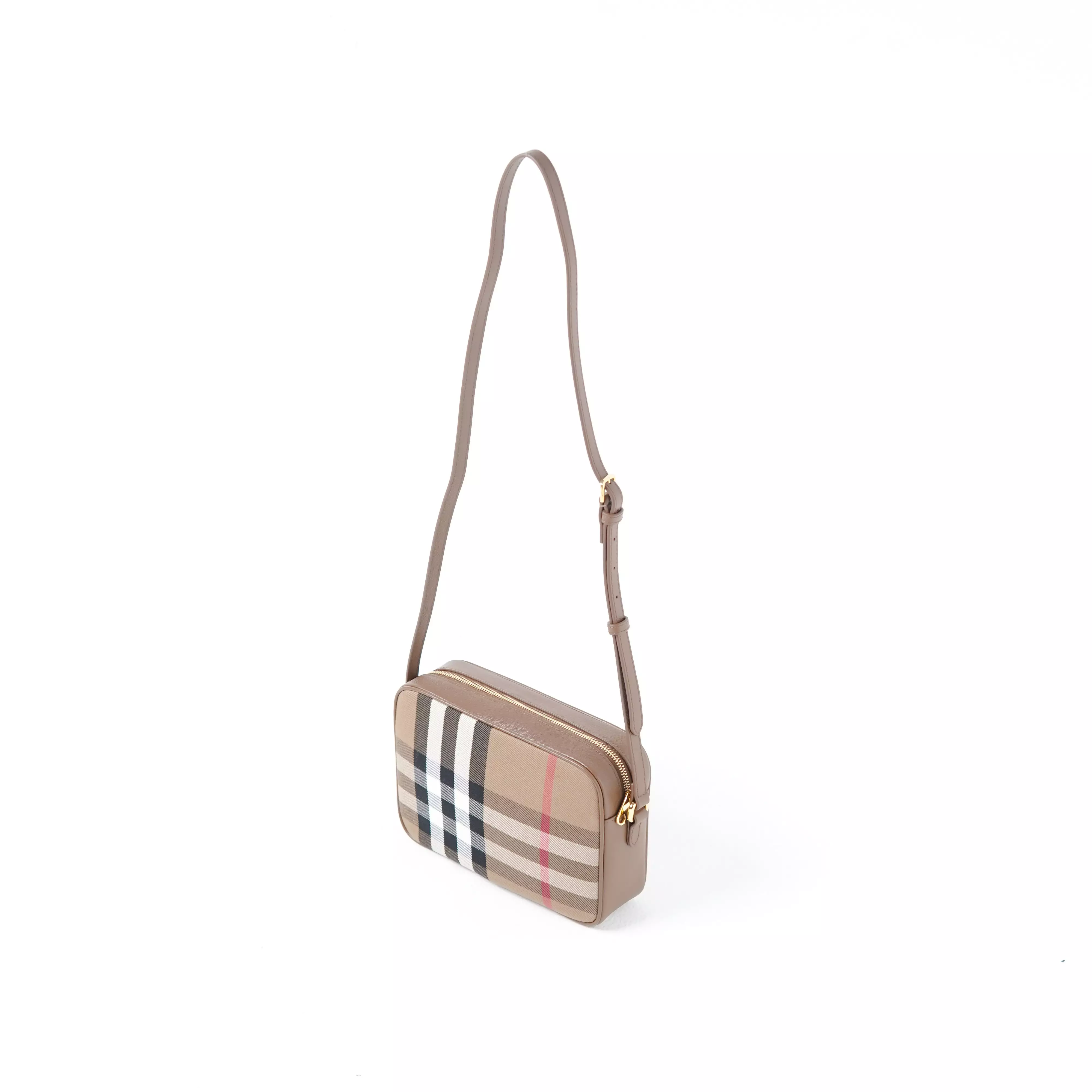 Jual Burberry Tas BURBERRY CHECK CAMEL SS24 CAMEL CAMERA BAG 100% ...