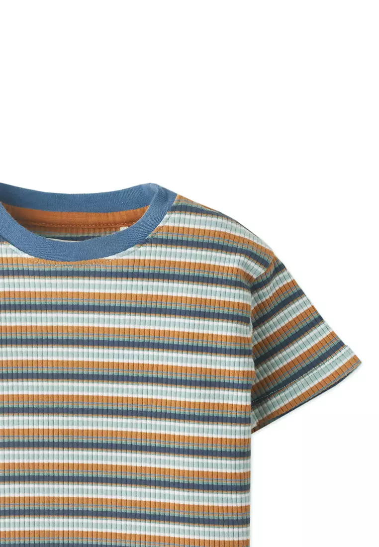 Buy Gingersnaps Baby Boys Stripe Rib Jersey Tee 2025 Online | ZALORA Philippines