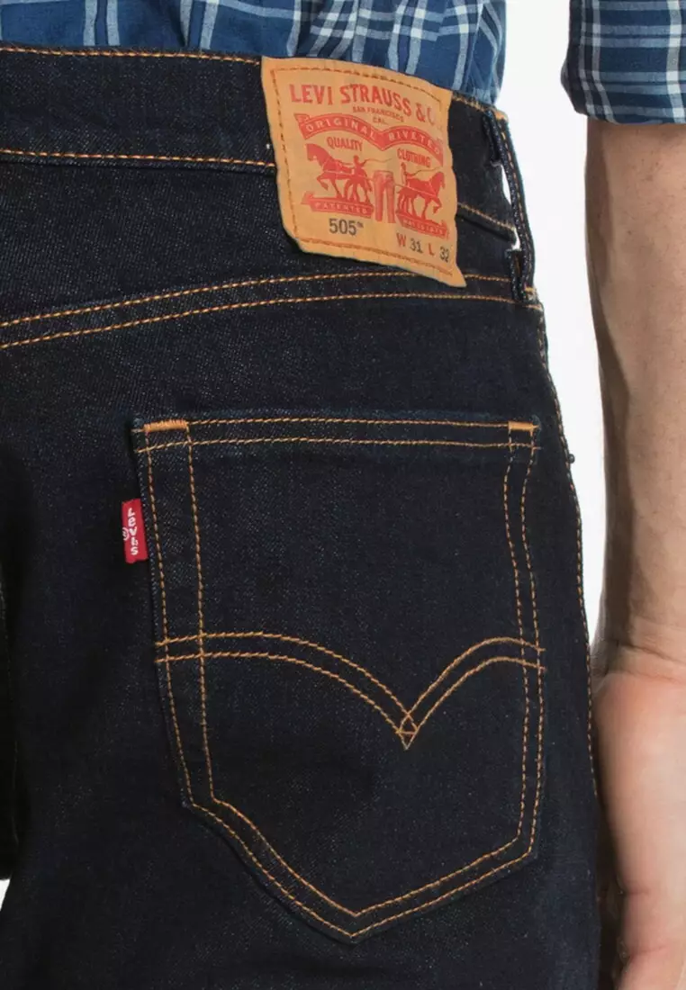 Buy Levi's 505 Regular Fit Ama Rinsey male 00505-1550 Online | ZALORA ...