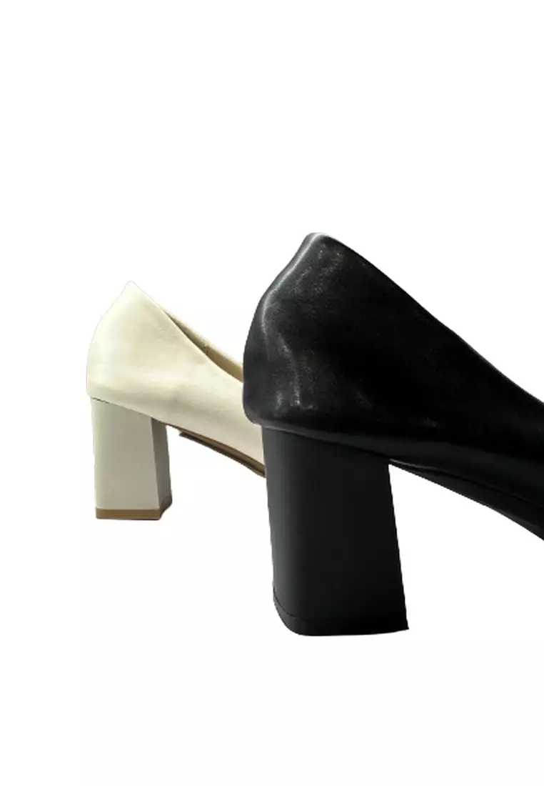 Buy Celsius WOMEN SQUARE TOES CHUNKY HEELS Online | ZALORA Malaysia