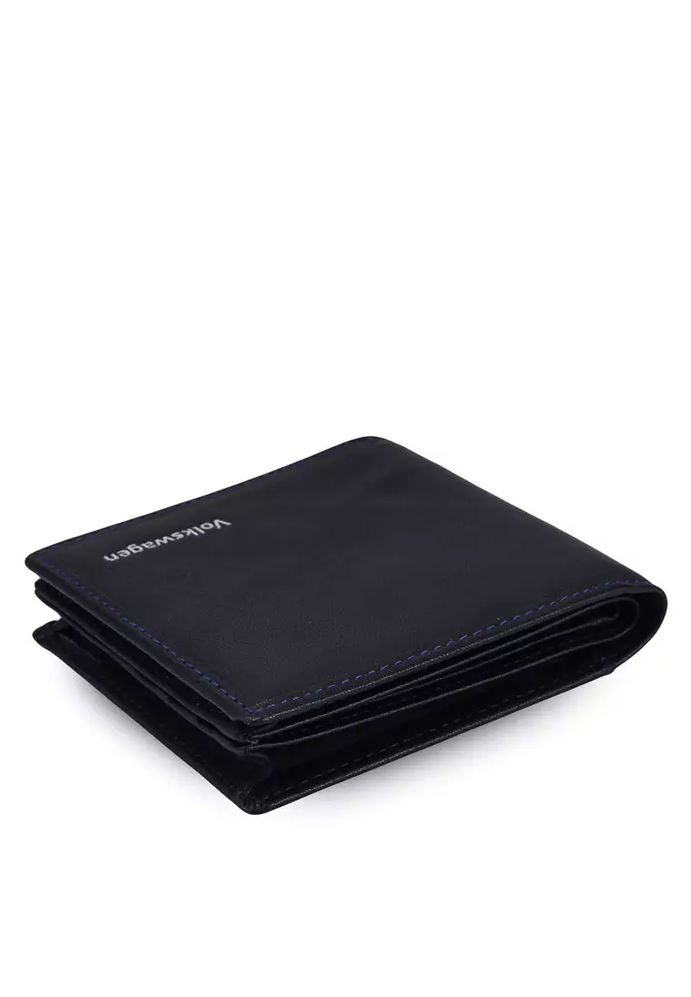 Buy Volkswagen Men's RFID Genuine Leather Bi Fold Short Wallet 2026 ...