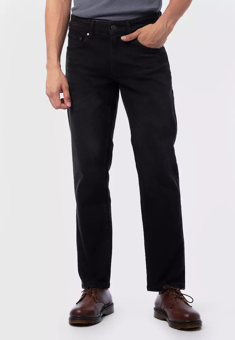 Jual WOOD Slim Fit Denim Pants Original 2025 | ZALORA Indonesia