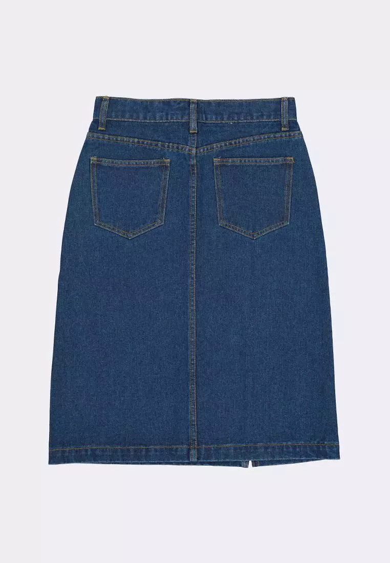 Buy BENCH Women's Denim Midi Skirt 2024 Online | ZALORA Philippines