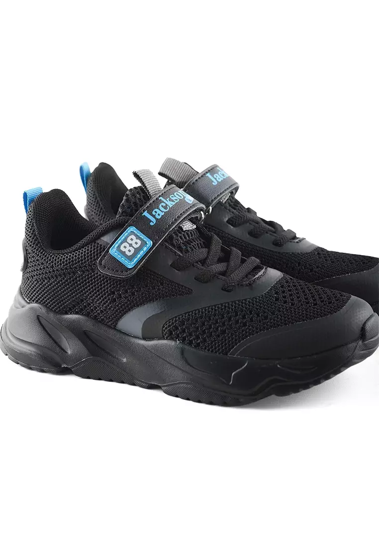 Jual Jackson Jackson Kids Axio 1SL Full Black - Sepatu Sneakers Anak ...