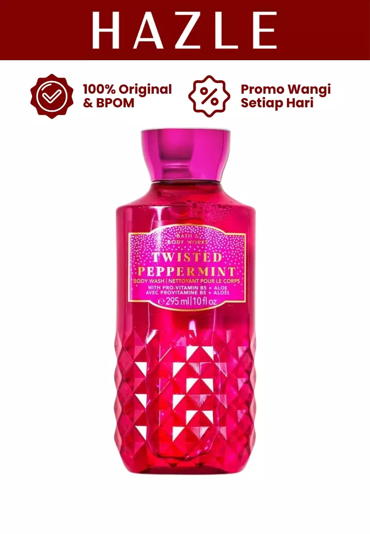 Jual Bath & Body Works Bath & Body Works Twisted Peppermint Body Wash Woman 295 ml Original 2024 ...