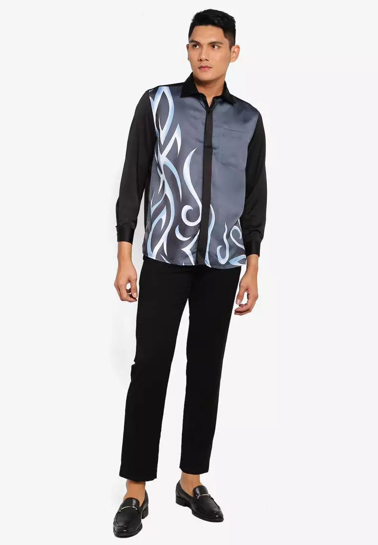 Buy Gene Martino Long Sleeve Batik Online | ZALORA Malaysia