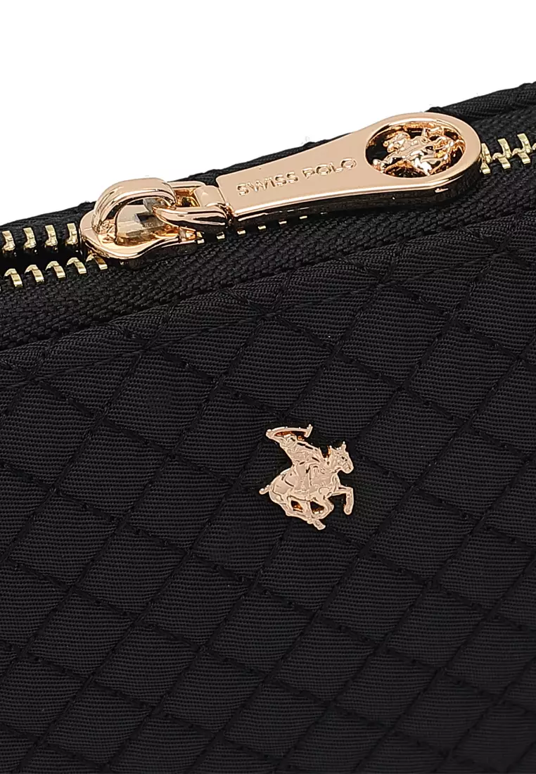 Buy Swiss Polo Quilted Long Purse / Wallet - Black 2025 Online | ZALORA ...