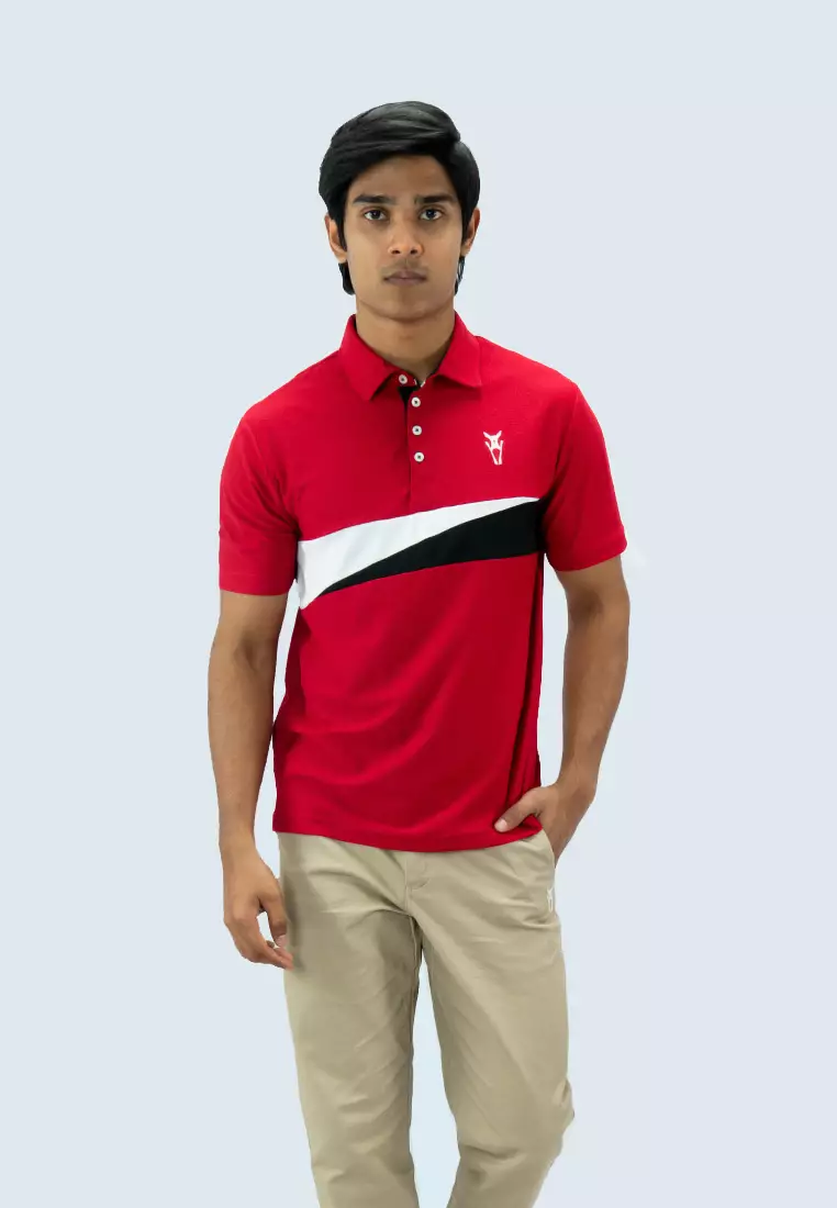 Buy AMNIG Amnig Men Swift Polo (Tango Red/Black) 2024 Online | ZALORA