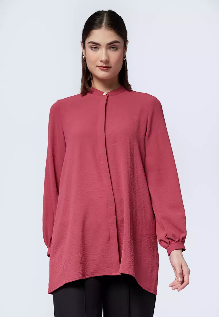 Jual Executive Puff Sleeves Loose Tunic Original 2025 | ZALORA Indonesia