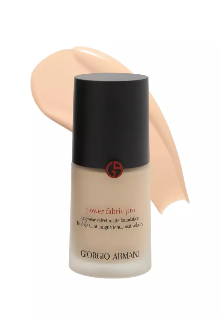 Giorgio Armani Power Fabric Pro Longwear Velvet Matte Foundation 30ml ...