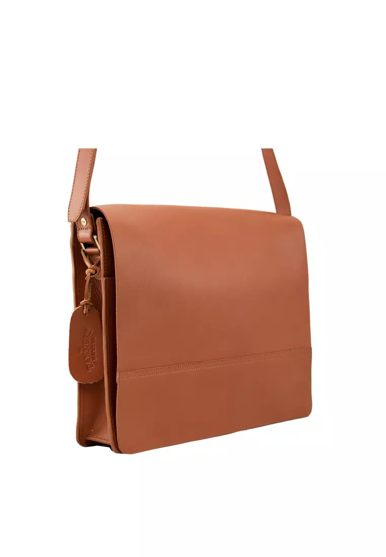 Buy The Tannery Manila Radcliff Leather Messenger bag 2025 Online ...