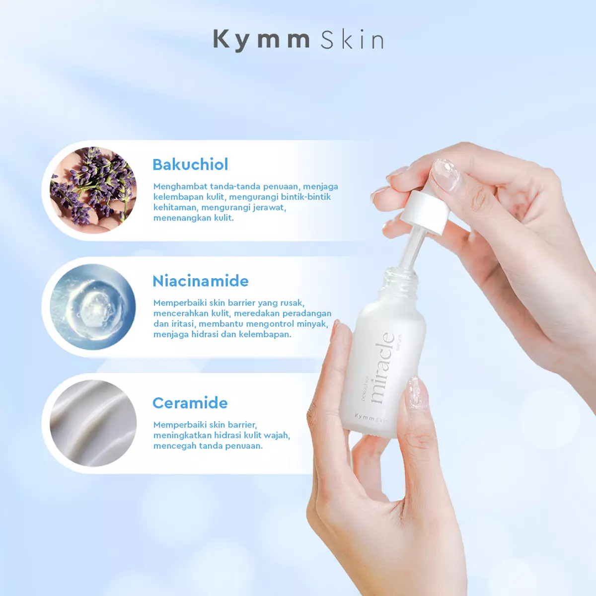 Jual Kymm Skin KYMM SKIN Miracle Bakuchiol Serum 30ML Original 2024 ...