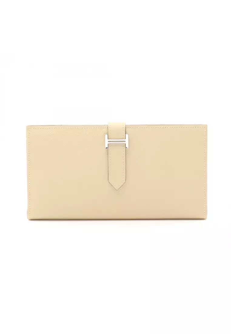 Buy Hermès Pre-Loved Hermès bear souffle Parshman Bi-fold Long Wallet ...