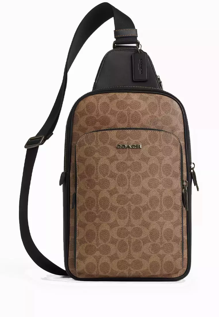 網上選購 Coach COACH Men Ethan Pack In Signature Canvas 2025 系列 | ZALORA香港