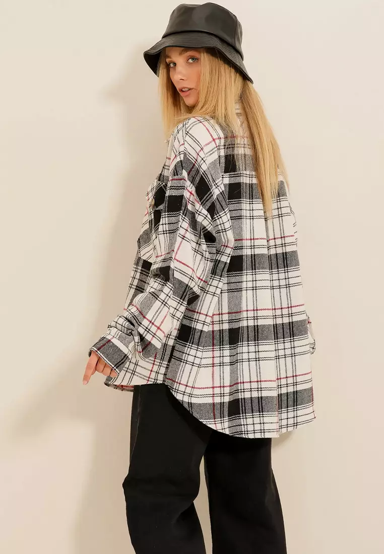 Jual Alacati Checkered Overshirt Original 2025 | ZALORA Indonesia