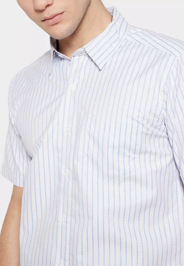 Jual YEGE YEGE Short Sleeve Stripe Shirt 8048 Original 2025 | ZALORA ...