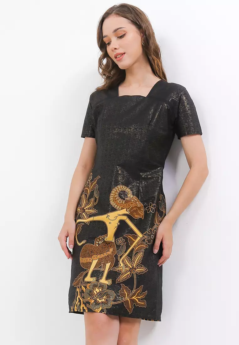 Jual Rianty Batik Dress Jasvira Original 2024 | ZALORA Indonesia