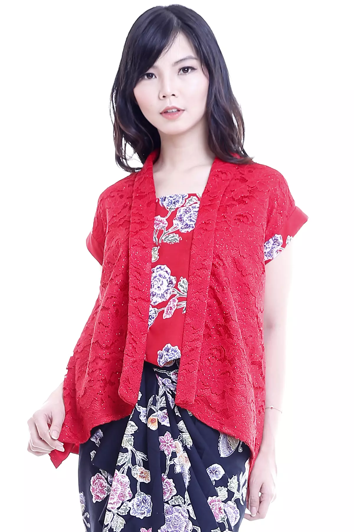 Jual DhieVine Batik Kochi Encim Merah Kebaya Original 2025 | ZALORA ...