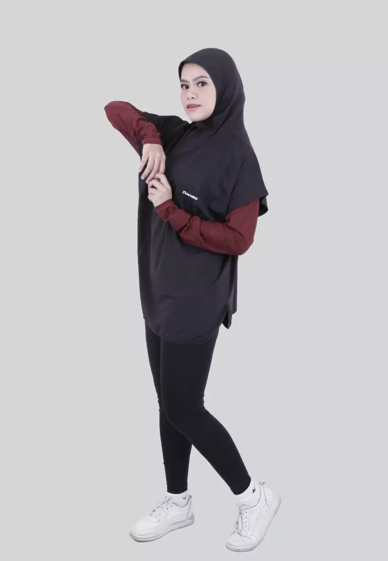 Jual Duraking Duraking Hijab Sports Kiara Black Original 2025 | ZALORA ...