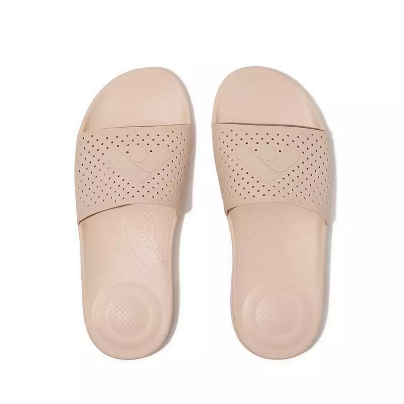 Jual FitFlop Fitflop Iqushion Mens Arrow Pool Slides - Stone Beige ...