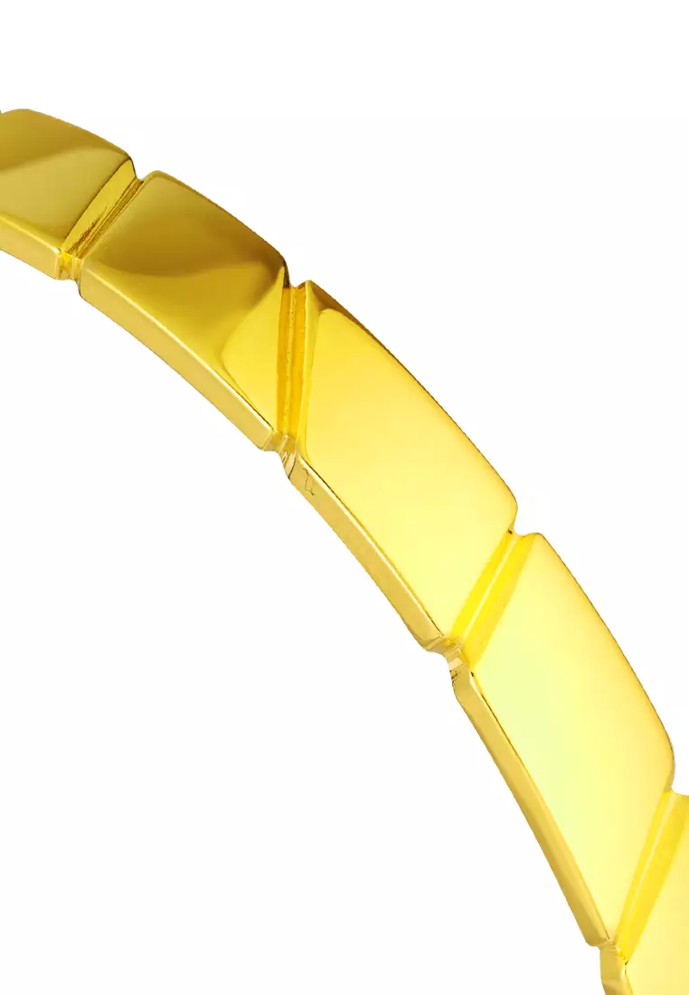 Buy TOMEI TOMEI Glowing Bangle, Yellow Gold 916 2026 Online | ZALORA ...