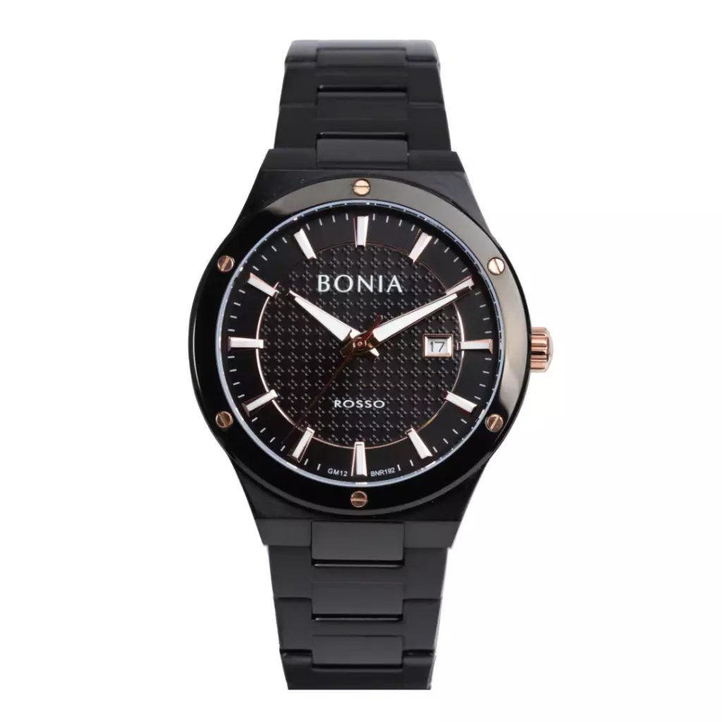 Jual BONIA Jam Tangan Pria BONIA Black BR192-1732 Original Original ...