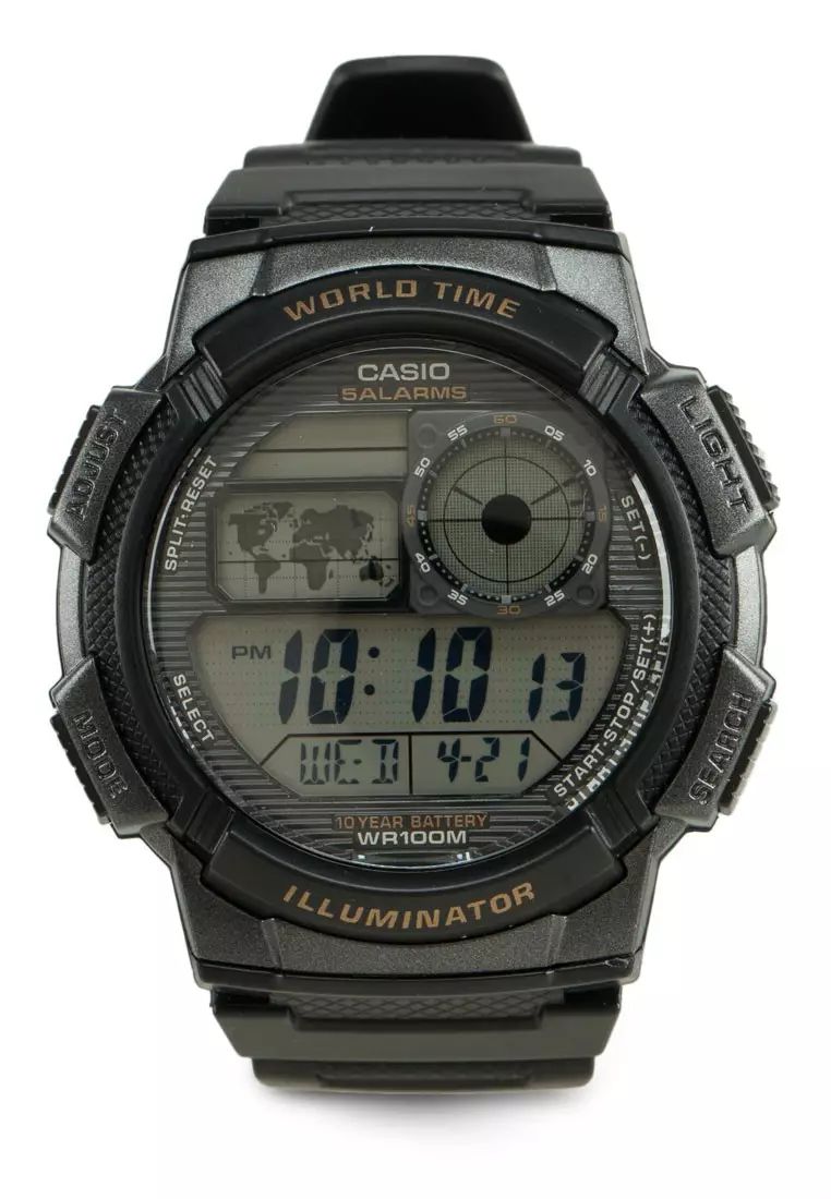 Jual Casio Casio Jam Tangan Pria - Black - Silicon - AE-1000W-1A Original 2025 | ZALORA Indonesia