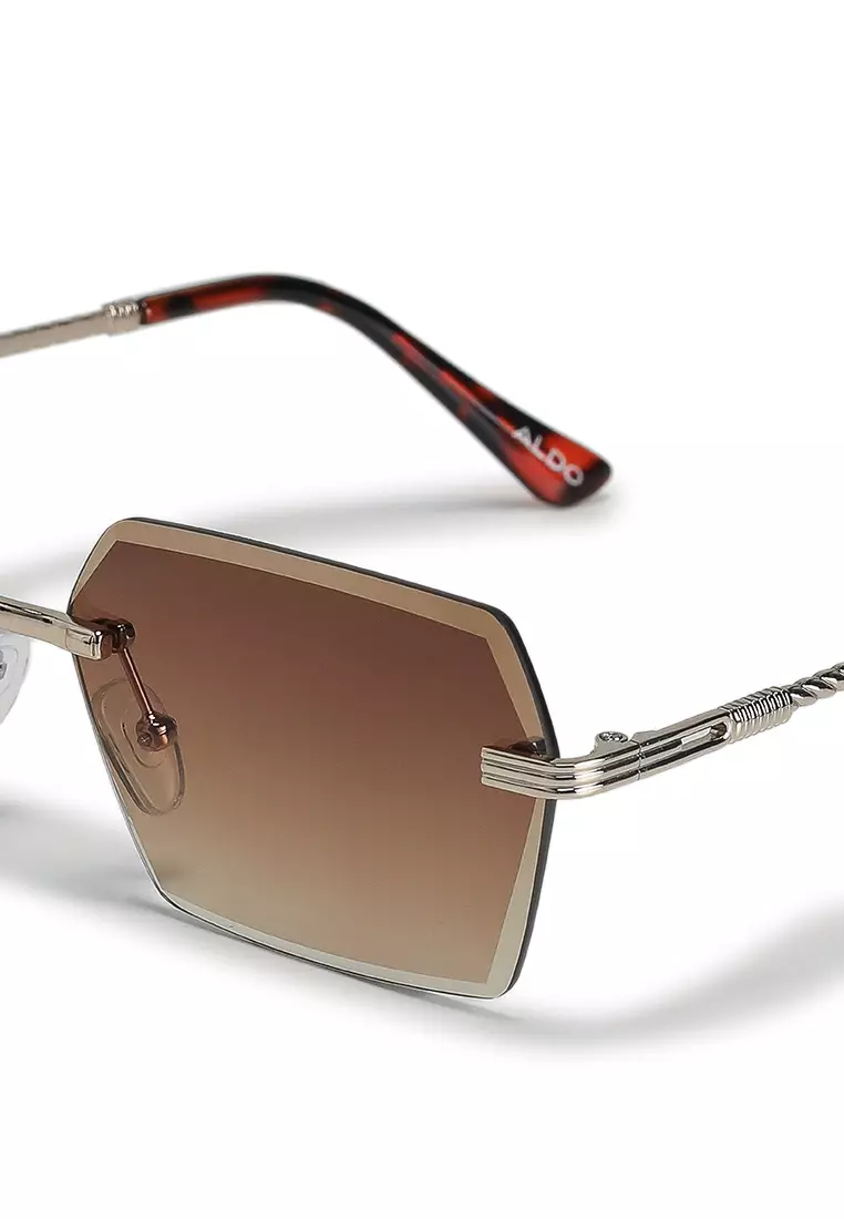 Jual ALDO Kaaolle Rimless Rectangular Sunglasses Original 2025 | ZALORA ...