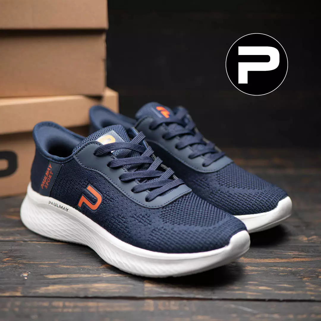 Jual PAULMAY PAULMAY - Sepatu Sneakers Running Pria Go Run Navy Original 2025 | ZALORA Indonesia
