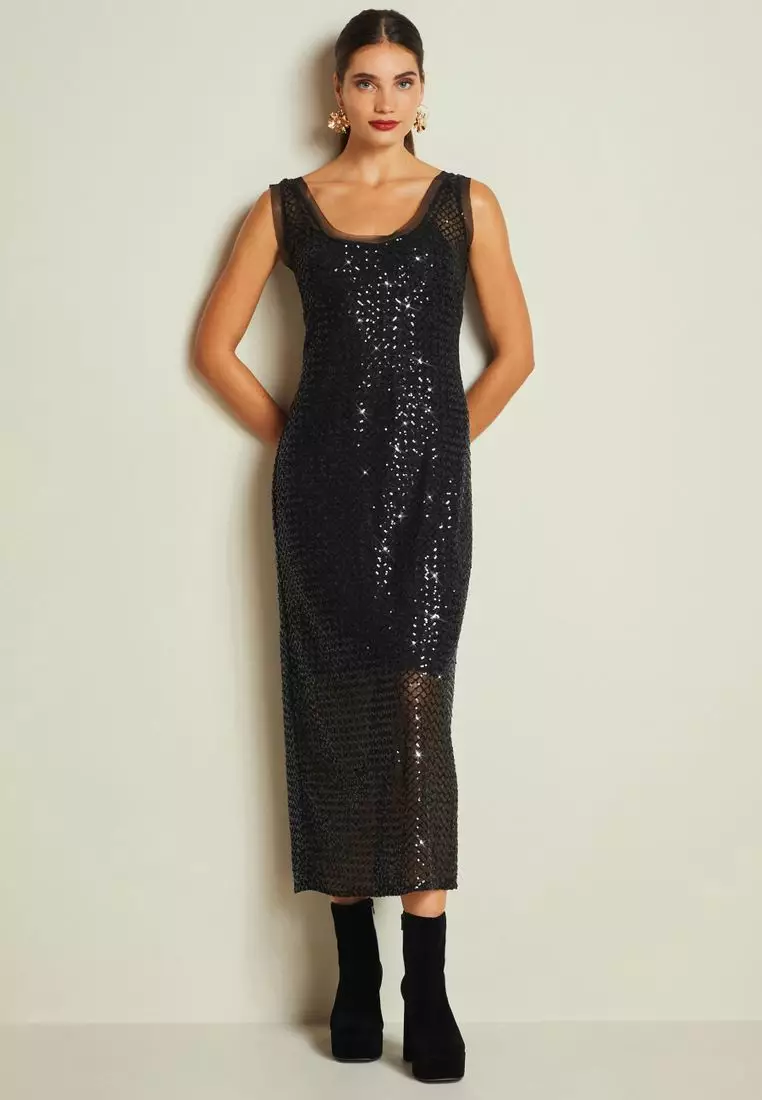 NEXT Sequin Column Dress 2026 | Buy NEXT Online | ZALORA Hong Kong