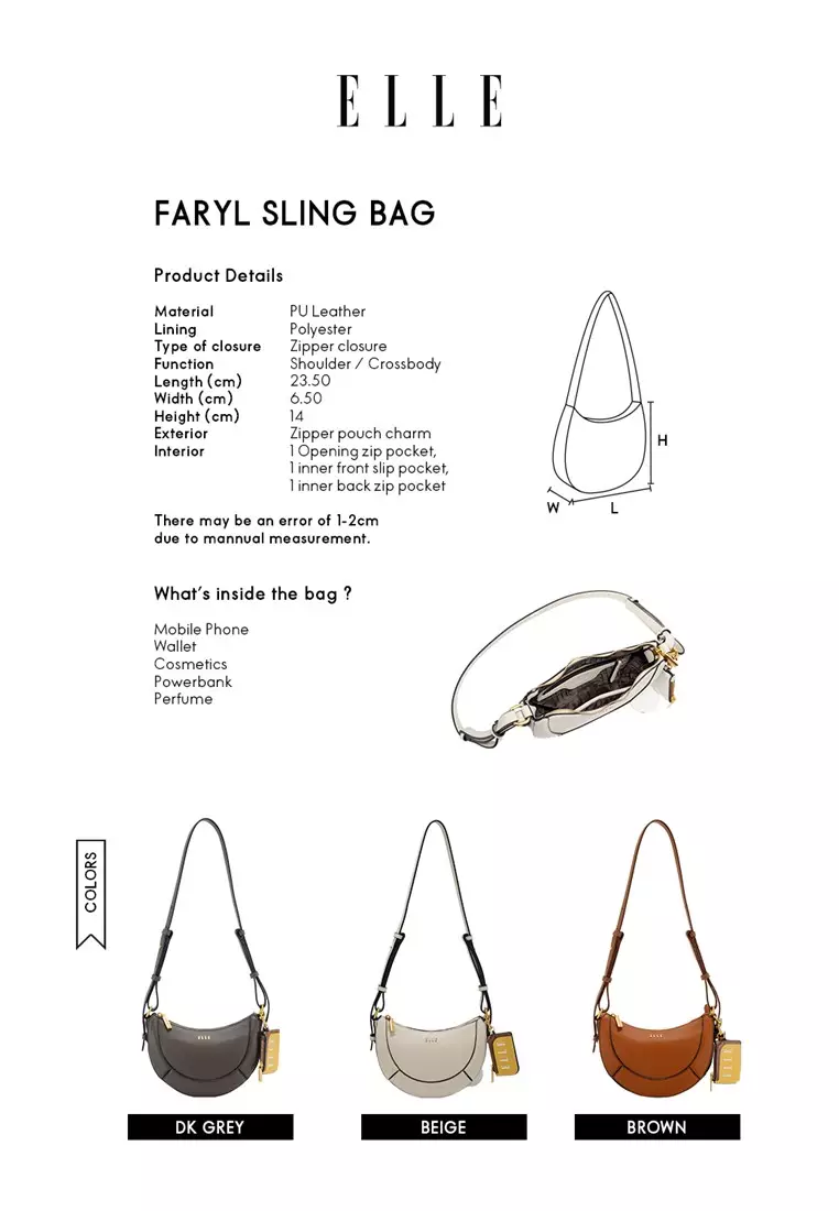Buy ELLE FARYL SLING BAG Online | ZALORA Malaysia