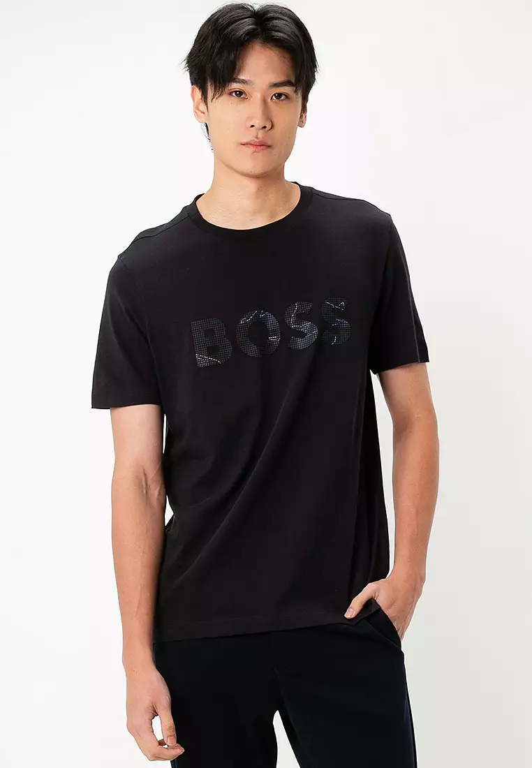 BOSS Logo Glamping Tee - BOSS Green 2025 | Buy BOSS Online | ZALORA ...
