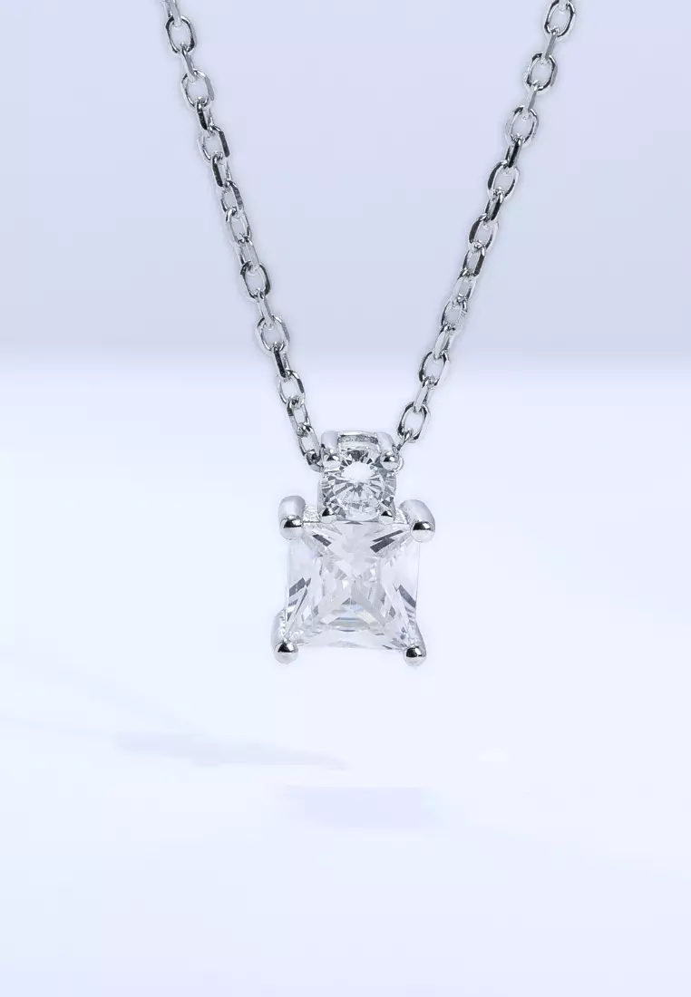Buy Alfredulla Princessa Silver 925 Zirconia Necklace 2025 Online ...