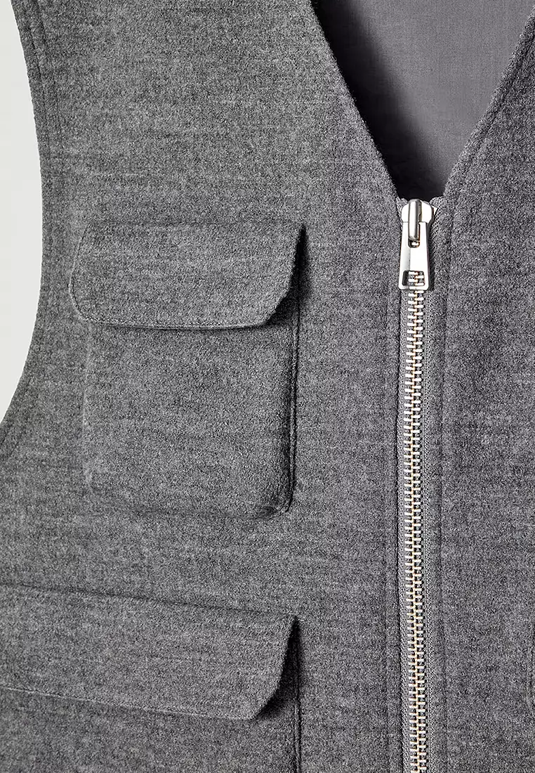 Buy COS Wool-Blend Utility Gilet 2025 Online | ZALORA