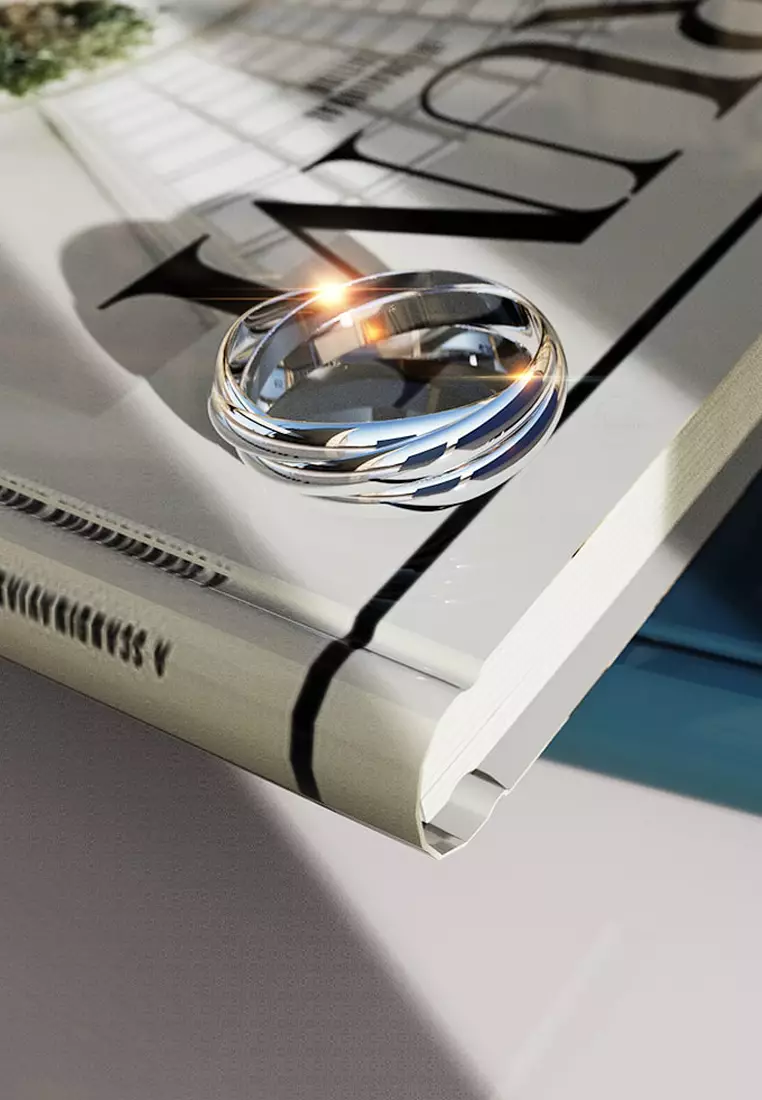 Buy 925 Signature Solid 925 Sterling Silver Broad 5 in 1 Interlink ...