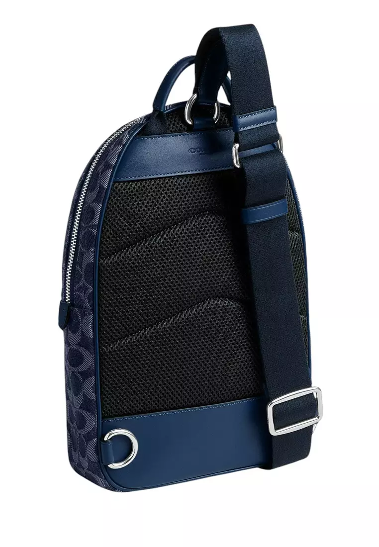 Buy Coach Mens Charter Pack In Signature Denim - Deep Blue 2026 Online ...