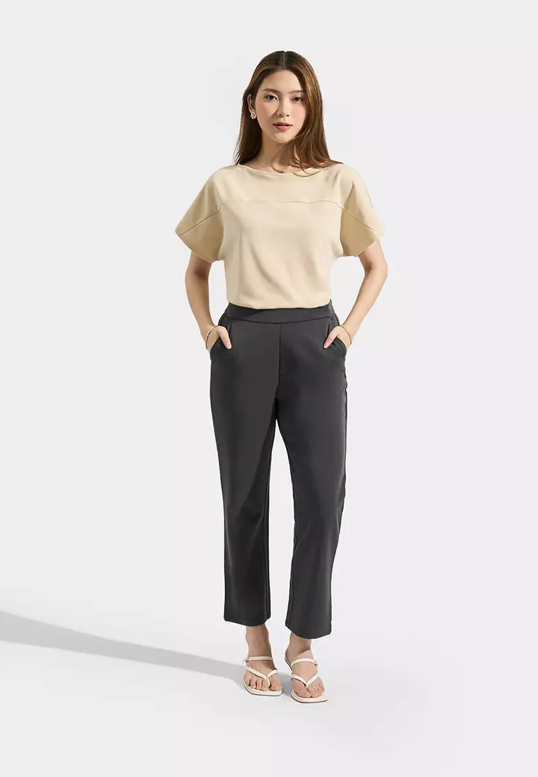 Buy ForMe Boat Neck Extended Sleeves Tee 2025 Online | ZALORA Philippines