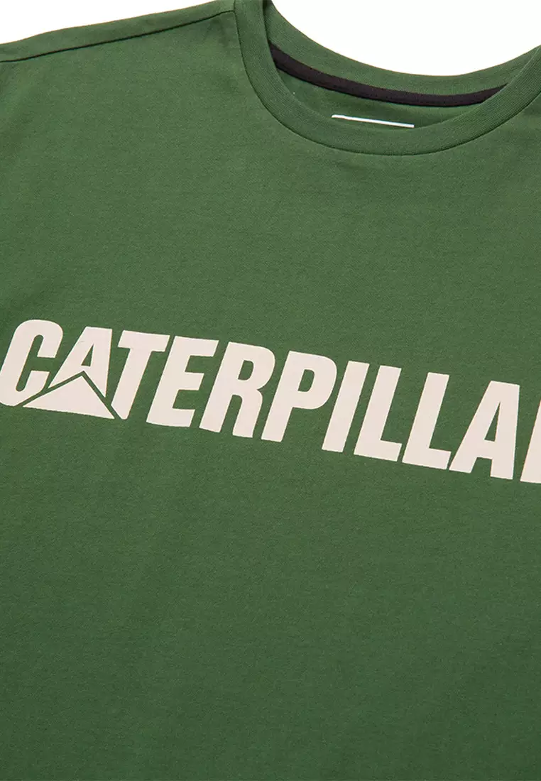 Buy Caterpillar Men's Original Fit Logo Tee - Juniper Sandshell ...