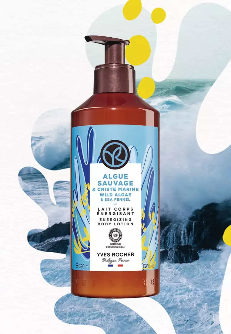 Buy Yves Rocher Wild Algae Energizing Body Lotion - 390ml Natural ...
