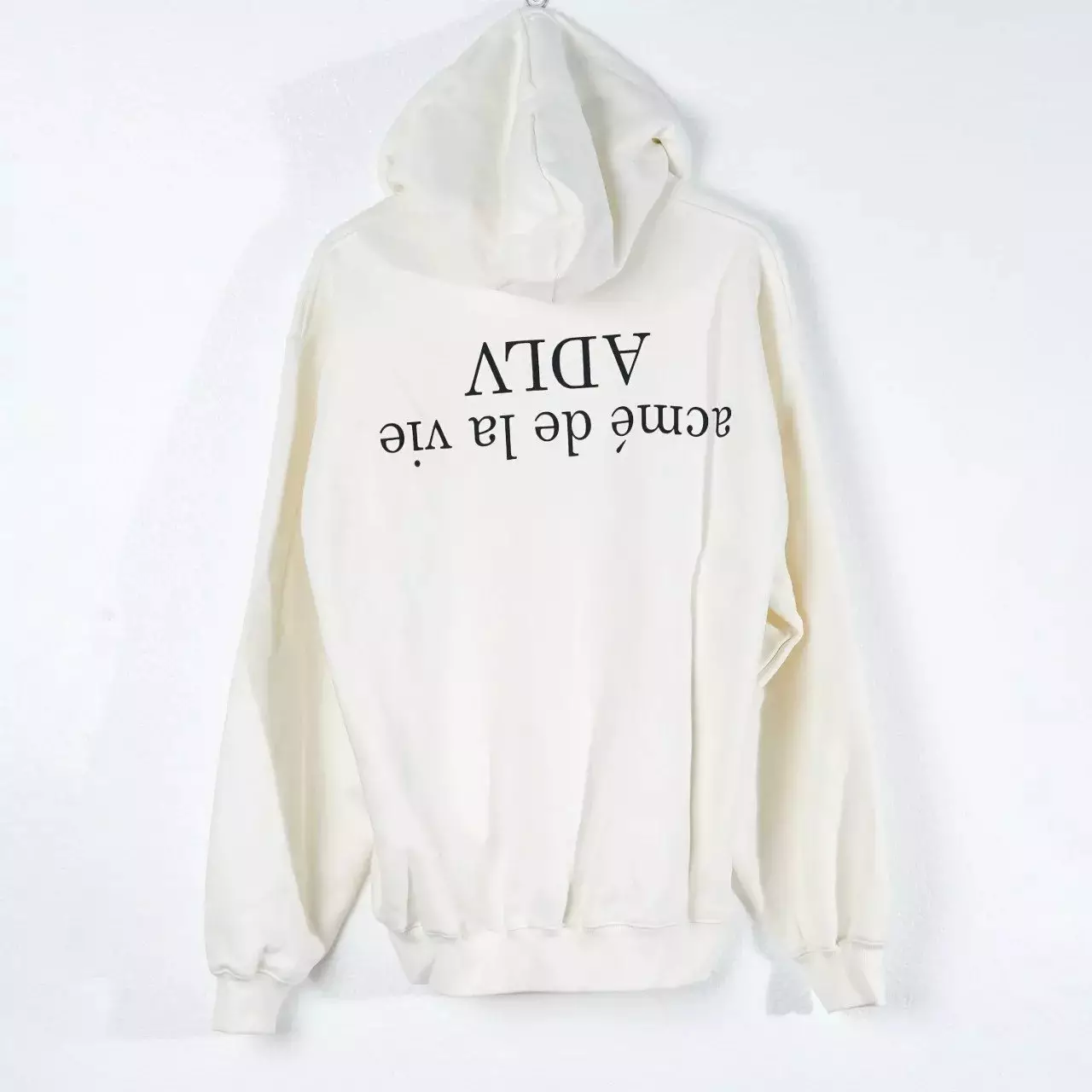 Jual Acme De La Vie Jaket ADLV TEXT BLACK REVERSE IVORY WHITE HOODIE ...