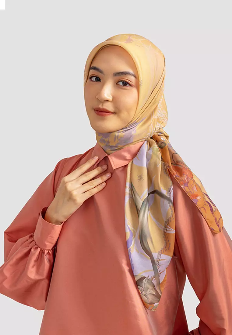 Jual Riamiranda Ria Miranda Sunflower Ashera Scarf Original 2025 ...