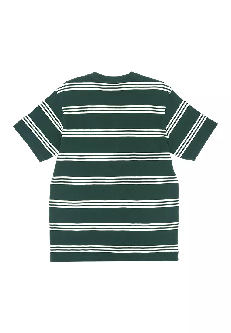 Buy POP Shop Men's Basic Stripes T-Shirt Dark Green 2025 Online ...