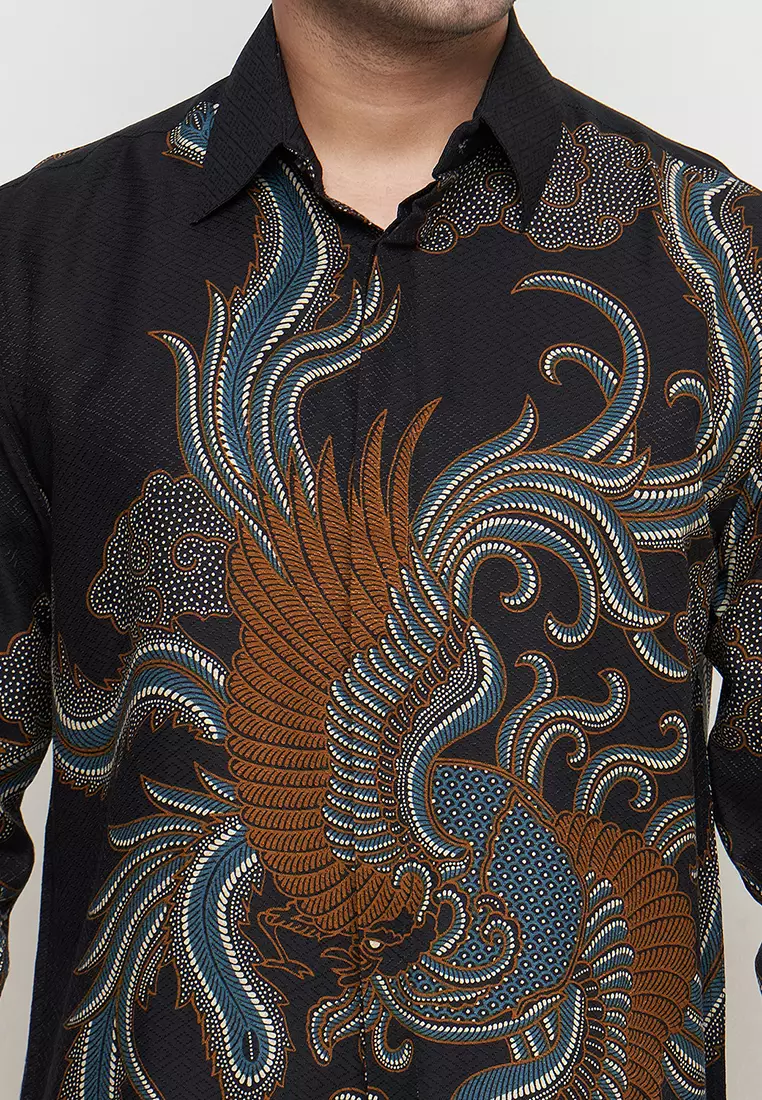 Jual Jayashree Batik Exclusive Slimfit Auriga Black Kemeja Batik Pria ...