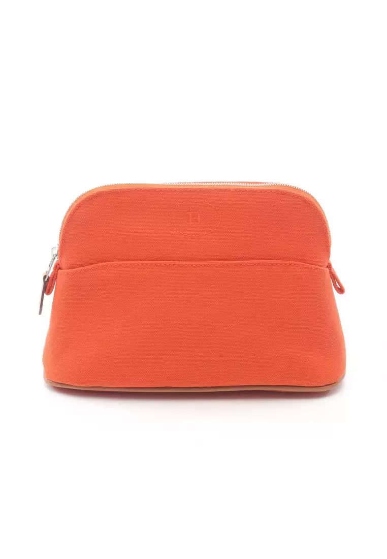 Buy Hermes Pre-Loved Hermès bolide pouch 20 orange Feu Pouch canvas ...
