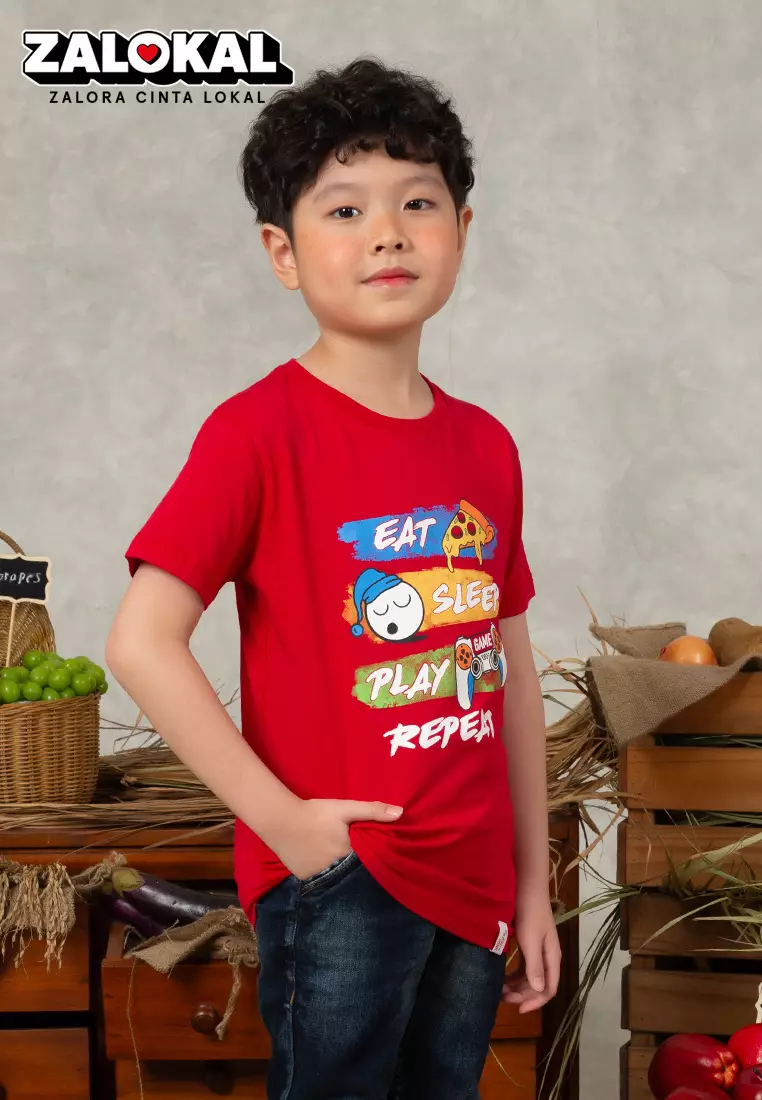 Jual LITTLE X EIGHT Boy Bradley T-Shirt Junior Original 2025 | ZALORA ...