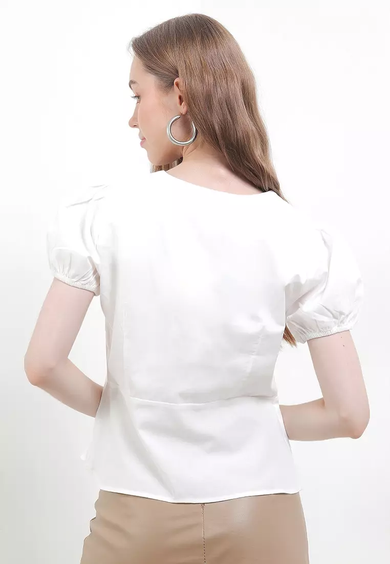 Jual WHITE|MODE Kumi Blouses Original 2025 | ZALORA Indonesia