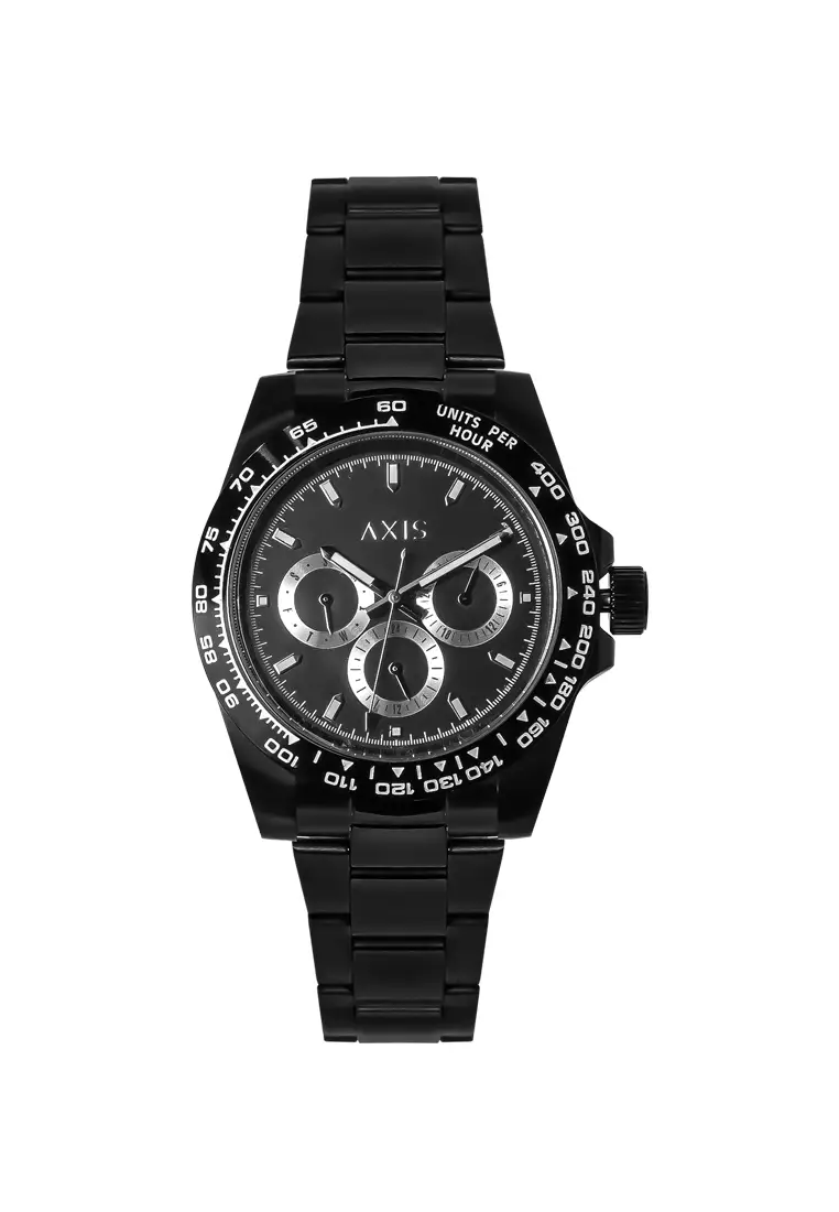 Buy Axis Axis Raphael Black Stainless Steel Analog Quartz Watch For Men ...