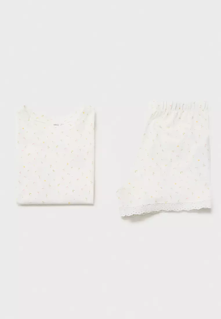 Buy MANGO KIDS Floral Cotton Pyjamas 2025 Online | ZALORA