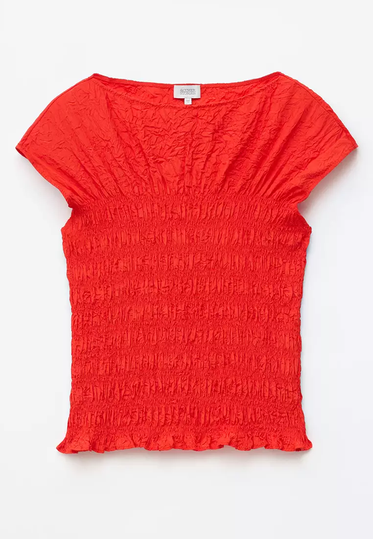 Buy & Other Stories Smocked Boat Neck Top 2026 Online | ZALORA